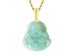 smiling laughing buddha green jade pendant cute necklace rope chain genuine certified grade a jadeite jade hand crafted, jade neckalce, 14k gold filled buddha necklace, jade medallion apple green