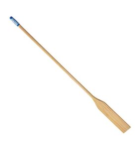 seachoice 6 ft. wood oar, new zealand pine construction, 21-1/4 in. x 4-5/16 in. blade, comfort grip, clear finish