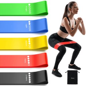 resistance bands, exercise workout bands for women and men, 5 set of stretch bands for booty legs