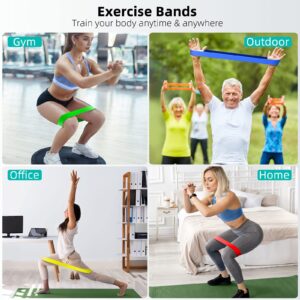 Resistance Bands, Exercise Workout Bands for Women and Men, 5 Set of Stretch Bands for Booty Legs