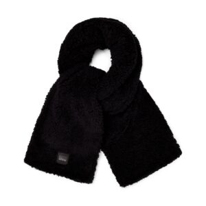 ugg women's sherpa oversized scarf, one size, black