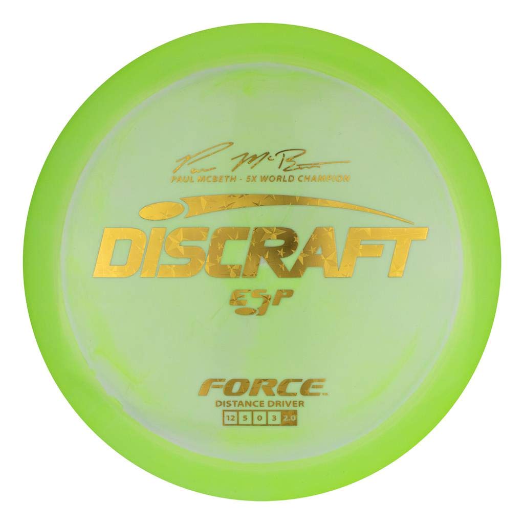 Discraft Limited Edition Paul McBeth Signature ESP Force Distance Driver Golf Disc [Colors May Vary] - 170-172g