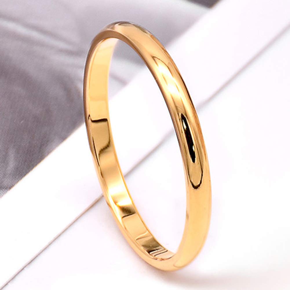 SEniutarm Engagement Love Rings Wedding Bands Couple Fashion Plating Titanium Steel Finger Ring Party Jewelry Accessory Gift for Women/Girl Finger Rings DIY Jewelry Gifts - Silver Us10