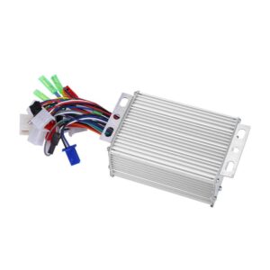 Demeras Brushless Controller Aluminium Alloy Electric Brushless Sine Controller Box Accessory for Electric Scooter E to Bike(36 48V)