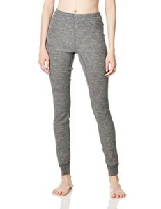 fruit of the loom women's micro waffle thermal bottom, medium, smoke heather