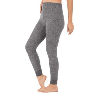 Fruit of the Loom Women's Micro Waffle Thermal Bottom, Medium, Smoke Heather