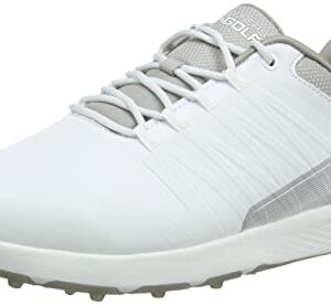 Skechers mens Elite 4 Waterproof Golf Shoe, White/Gray Victory, 10 Wide US