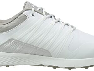 Skechers mens Elite 4 Waterproof Golf Shoe, White/Gray Victory, 10 Wide US