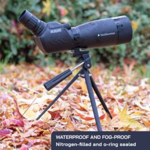 Omano Smithsonian Spotting Scopes for Target Shooting – 20-60x60 Spotting Scopes for Bird Watching – Best Spotting Scope with Tripod and Phone Adapter for Adults – includes Smithsonian Bird Guide