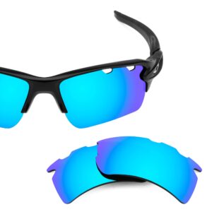 Revant Replacement Lenses Compatible With Oakley Flak 2.0 XL Vented, Non-Polarized, Ice Blue MirrorShield