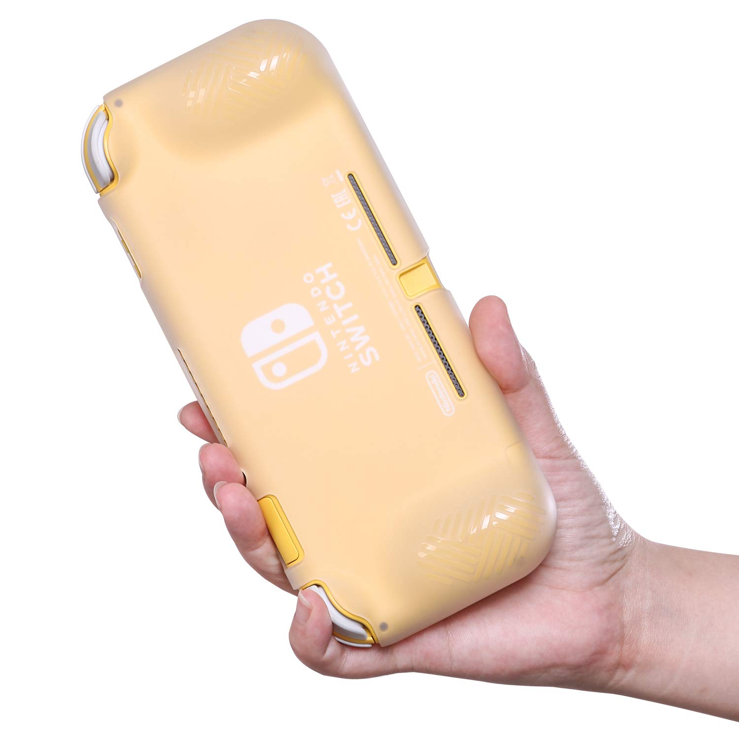 HEATFUN Switch lite Grip Case, TPU Case for Nintendo Switch lite with Tempered Glass Screen Protector