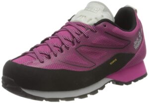 jack wolfskin women's scrambler 2 texapore low hiking shoe boot, black/purple, 8.5