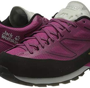 Jack Wolfskin Women's Scrambler 2 Texapore Low Hiking Shoe Boot, Black/Purple, 8.5