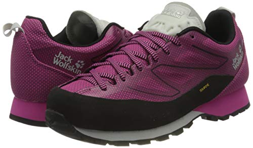 Jack Wolfskin Women's Scrambler 2 Texapore Low Hiking Shoe Boot, Black/Purple, 8.5