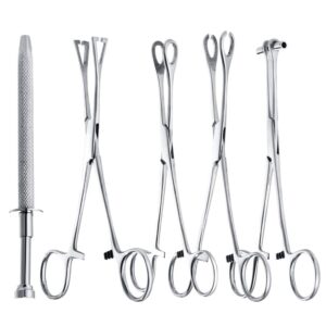 CHUANCI Professional Surgical Steel Belly Ear Tongue Septum Lip Piercing Forceps Tweezer Clamp Plier Closer,Opener needle clamp (Needle Tube Plier)