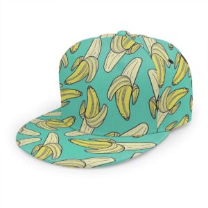 antkondnm funny banana hat for men/women flat brim baseball cap snapback trucker hat