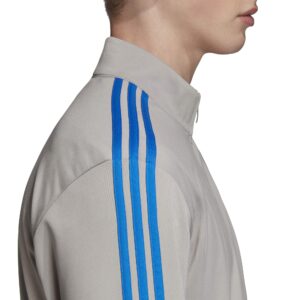 adidas Men's Essentials 3-stripes Tricot Track Jacket, MGH Solid Grey/Glory Blue, S