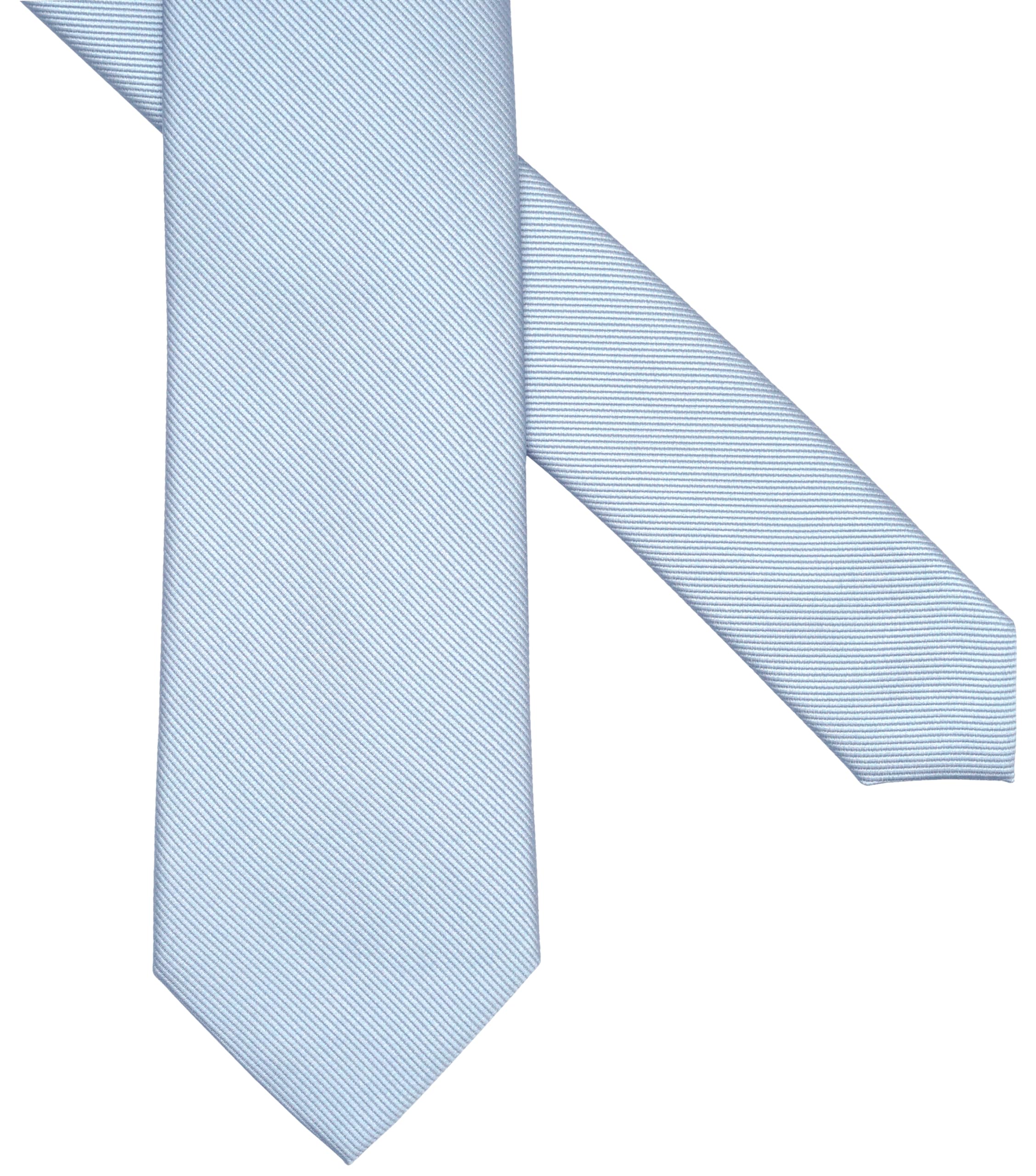 ZENXUS Solid Skinny Ties for Men, 2.5 inch Slim Dusty Blue Necktie