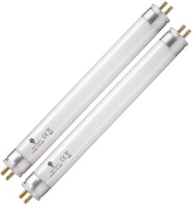 2 pack 6 watt replacement bulbs f6t5/bl fluorescent tube g5 base 9 inch full length replacement for dt2000xl and dt2000xlp and dt3012