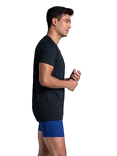 Fruit of the Loom mens Stay Tucked Crew T-shirt Underwear, Classic Fit - Assorted Colors, XX-Large US, (Pack of 6)