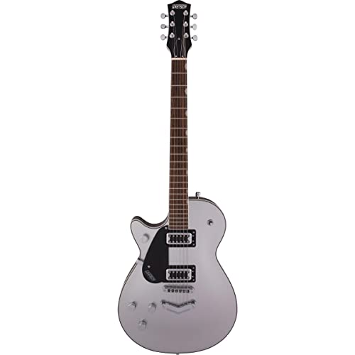 Gretsch G5230 Electromatic Jet FT Single-Cut Airline Silver LEFTY w/V-Stoptail