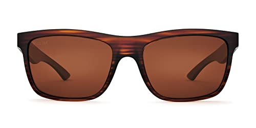 Kaenon Unisex Clarke Polarized Sunglasses, Hazelnut