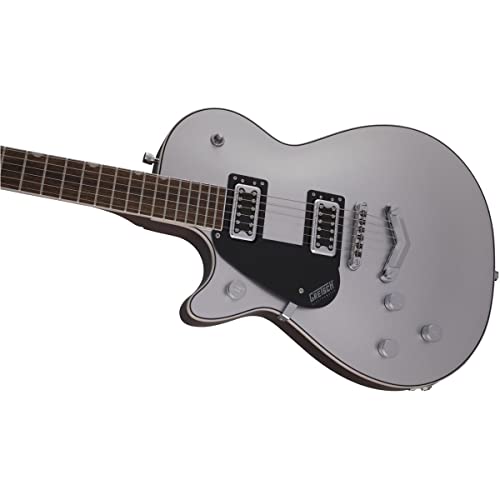 Gretsch G5230 Electromatic Jet FT Single-Cut Airline Silver LEFTY w/V-Stoptail