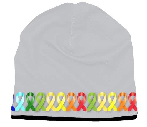 BRIEF INSANITY Cancer Beanie Head Cover | Chemo Cap for Cancer Patients - Headwear in Grey