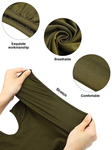 SATINIOR 9 Pcs Ski Mask for Men Full Face Cover UV Sun Protection Cooling Balaclava Neck Gaiter Clothing Scarf Bandana(Solid Colors)