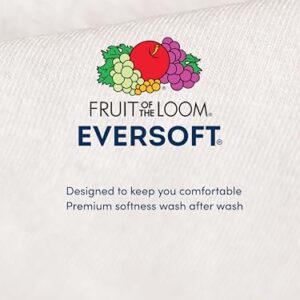 Fruit of the Loom mens Stay Tucked Crew T-shirt Underwear, Classic Fit - Assorted Colors, XX-Large US, (Pack of 6)