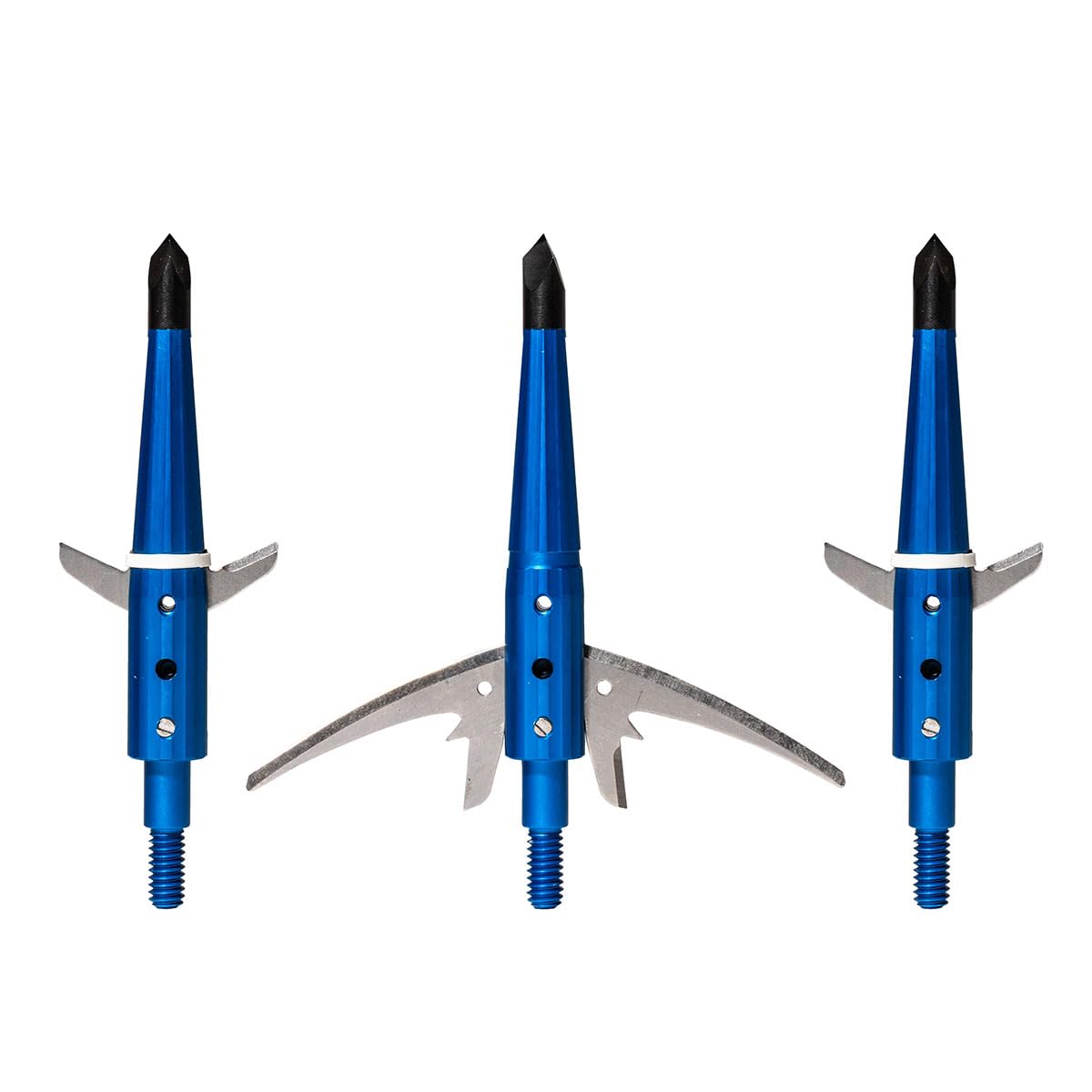 Swhacker Levi Morgan Series 2-Blade Blade Lock Broadhead 2.5" Pack of 3, Blue