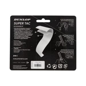 Dunlop SuperTac Overgrip, Black, 3-Pack