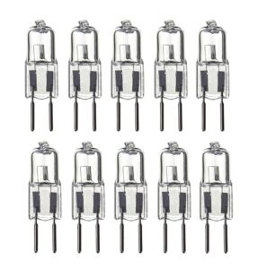 gy6.35 halogen bulbs 20w g6.35 20 watt 12v halogen lamps 12 volt jc type halogen light bulb,g6.35 gy6.35 bi-pin base,clear glass lens,warm white 2700k,10 pack