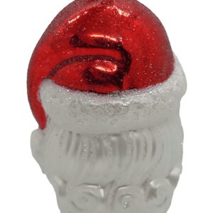 Old World Christmas Santa with Face Mask Blown Glass 2020 Unique Christmas Ornaments for Christmas Tree Decorations