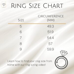 MAX + STONE 1.2 Carat Cubic Zirconia Engagement or Anniversary Eternity Ring for Women in 10k Yellow Gold (1.2 ct.tw) Size 8