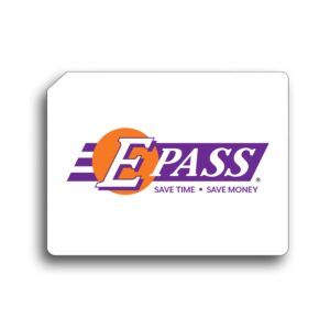 e-pass electronic toll sticker; prepaid toll program, works on all roads in fl, ga, nc