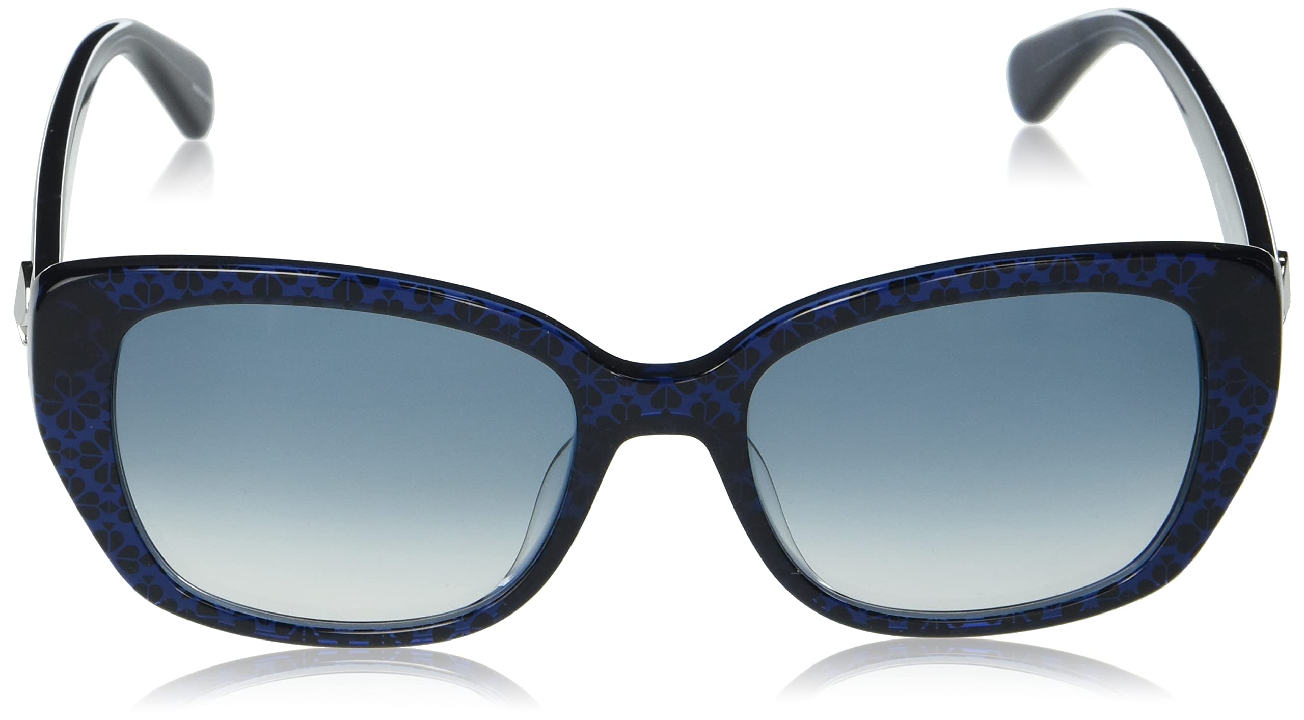 Kate Spade New York Women's Kenzie/G/S Rectangular Sunglasses, Blue/Blue Shaded, 53mm, 18mm