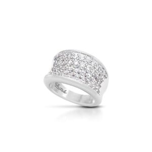 belle etoile lucia ring: white size 8