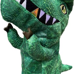 dinofactory T-Rex Golf Head Cover Dinosaur Driver Headcover (Green)