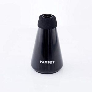 pampet lightweight practice trumpet mute silencer，trumpet straight mute (black)