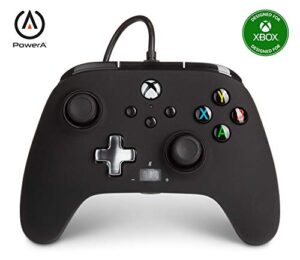 powera enhanced wired controller for xbox series x|s - black, officially licensed for xbox