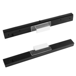 Aokin Sensor Bar for Wii, Replacement Wireless Infrared Ray Sensor Bar for Nintendo Wii and Wii U Console, Includes Clear Stand, Black