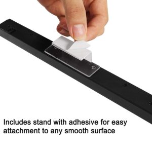 Aokin Sensor Bar for Wii, Replacement Wireless Infrared Ray Sensor Bar for Nintendo Wii and Wii U Console, Includes Clear Stand, Black