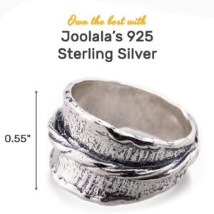 Joolala Sterling Silver Women’s Ring – 925 Silver Rings for Women – Elegant and Stylish Design – Various Models – Gorgeous Oxidized Finish – Ideal Promise Ring, Anniversary (7)