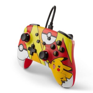 NINTENDO SWITCH PIKACHU POP ART WIRED ENHANCED CONTROLLER [POWER A]