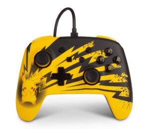 powera pokemon enhanced wired controller for nintendo switch - pikachu lightning - nintendo switch