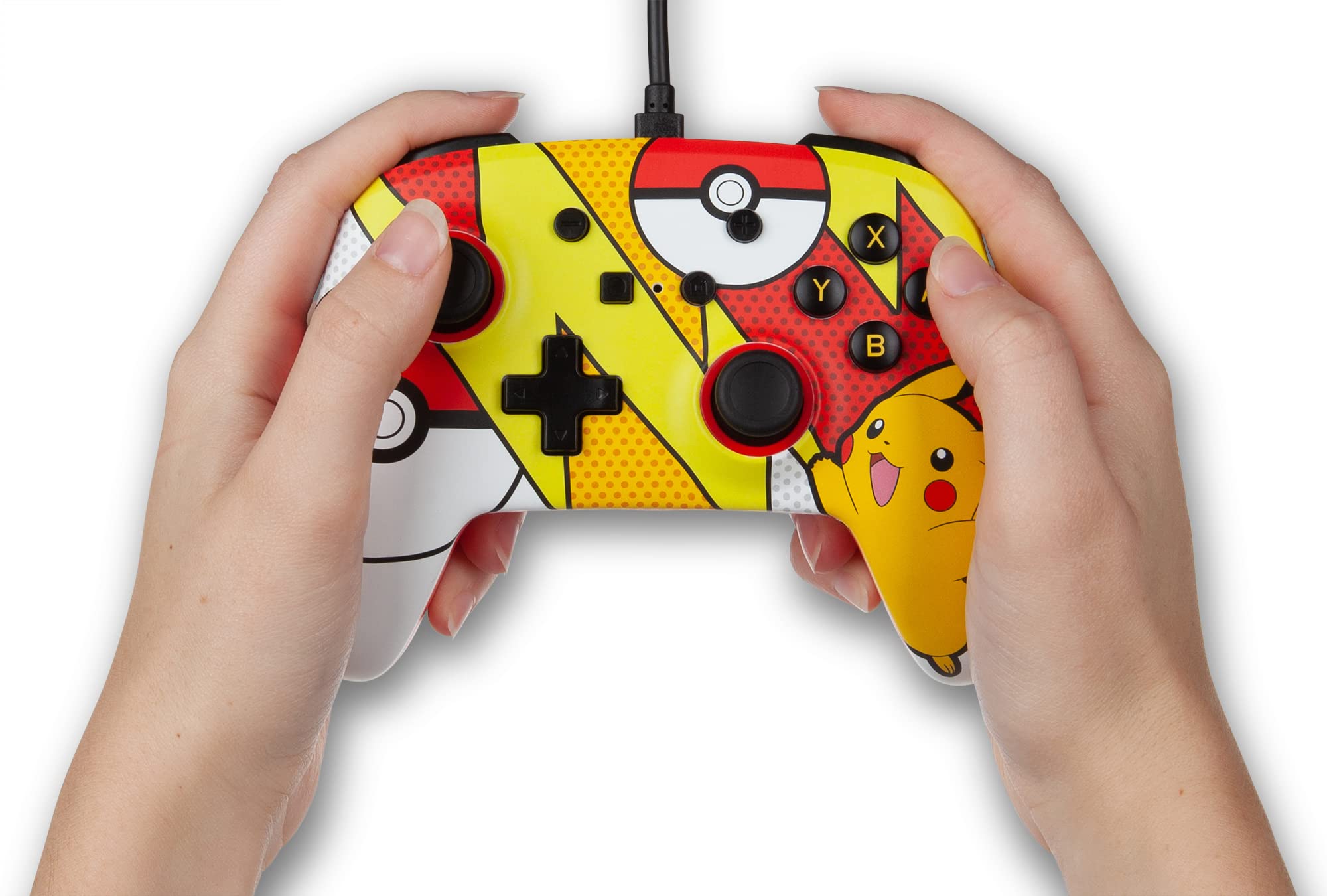 NINTENDO SWITCH PIKACHU POP ART WIRED ENHANCED CONTROLLER [POWER A]