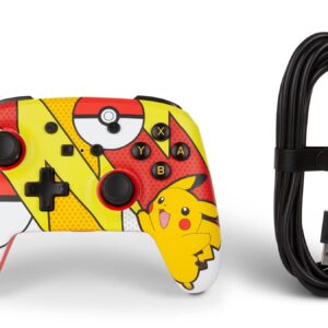 NINTENDO SWITCH PIKACHU POP ART WIRED ENHANCED CONTROLLER [POWER A]