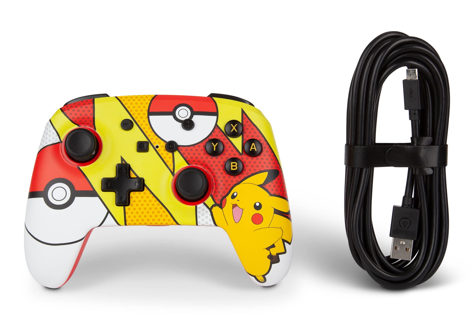 NINTENDO SWITCH PIKACHU POP ART WIRED ENHANCED CONTROLLER [POWER A]