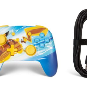 PowerA Enhanced Wired Controller for Nintendo Switch - Pokémon: Pikachu Charge, Gamepad, game controller, wired controller, officially licensed